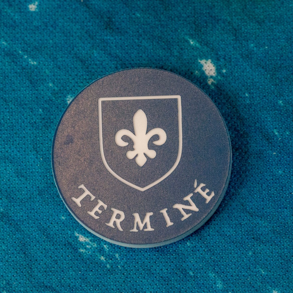 Activated Unit Tokens - French Single Fleur de lis - Blood & Pigment