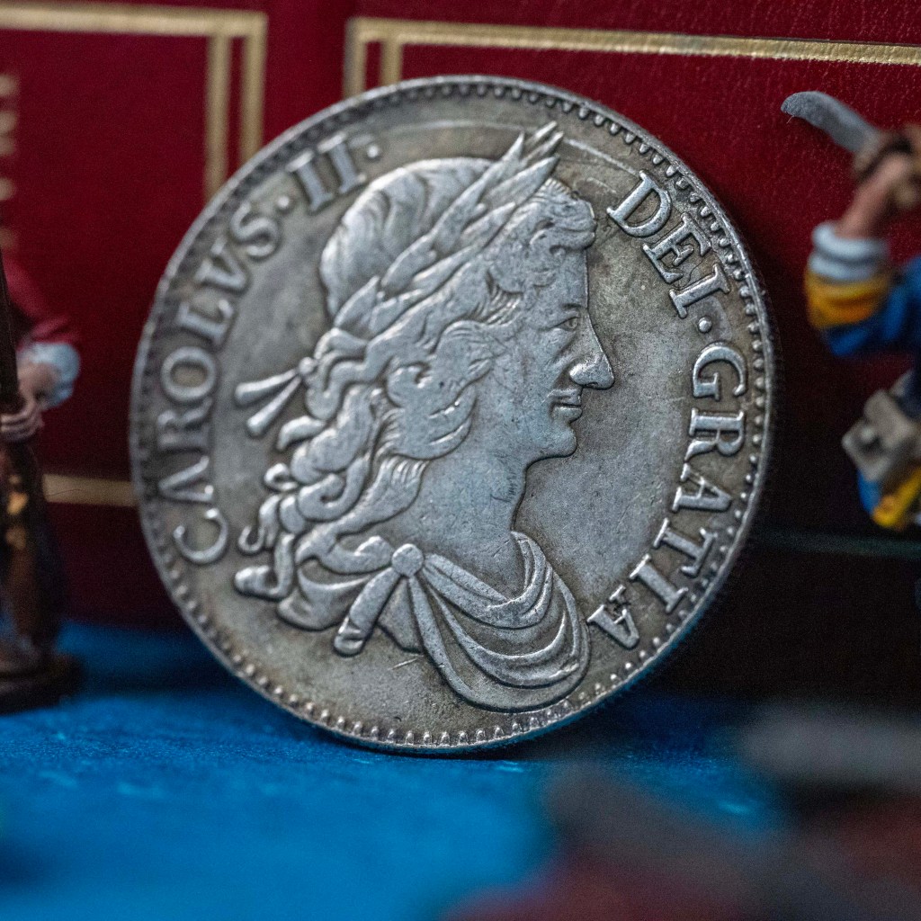 Fortune Token - English Charles II 1679 Crown Coin - Blood & Pigment