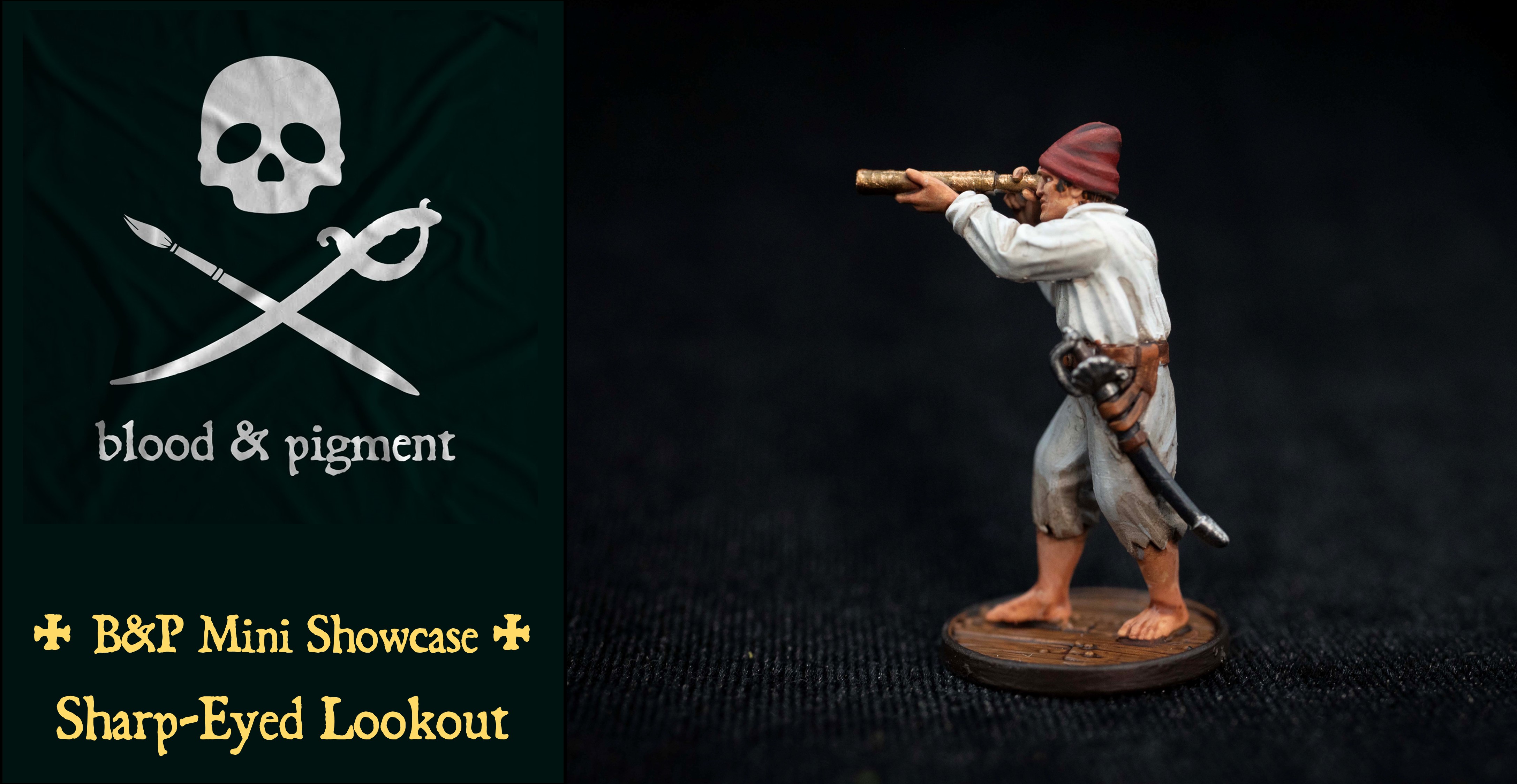 Sharp-Eyed Lookout- Blood & Plunder Painted Mini Showcase - Blood & Pigment